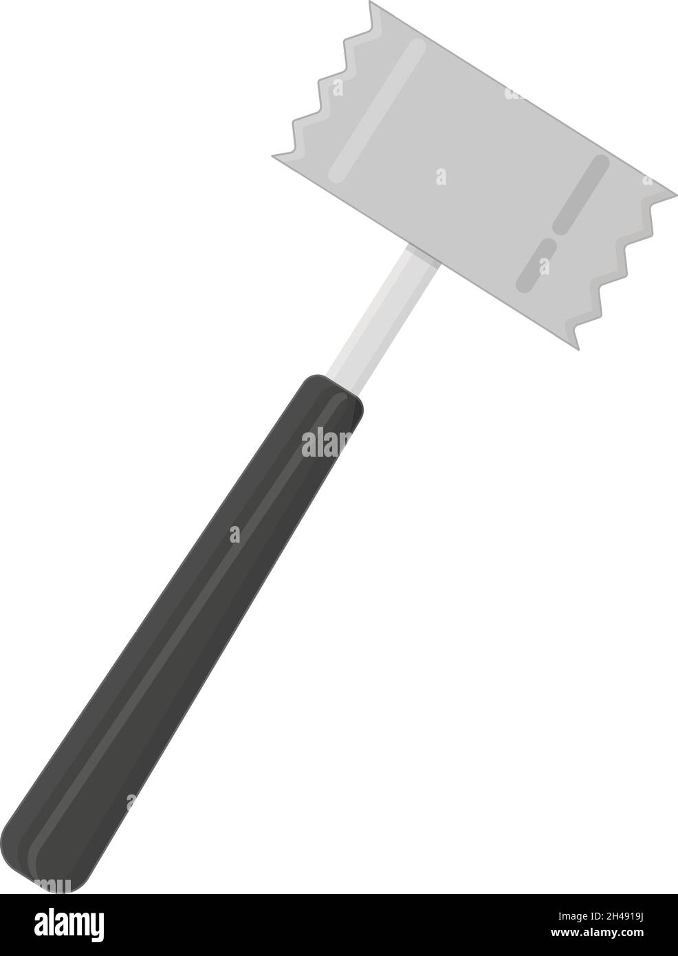 Meat hammer, illustration, vector on a white background Stock Vector ...