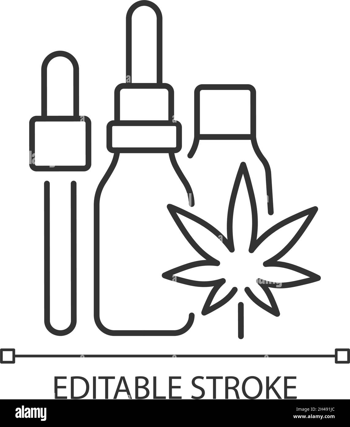 Hemp tincture Cut Out Stock Images & Pictures - Alamy