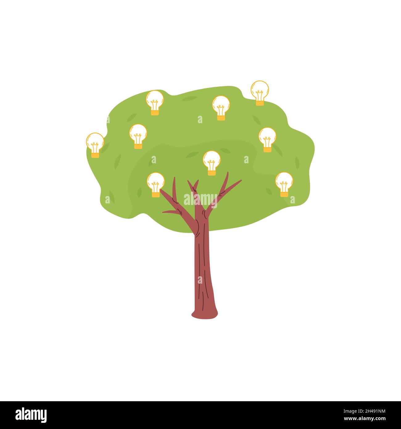 Full grown tree Stock Vector Images - Alamy