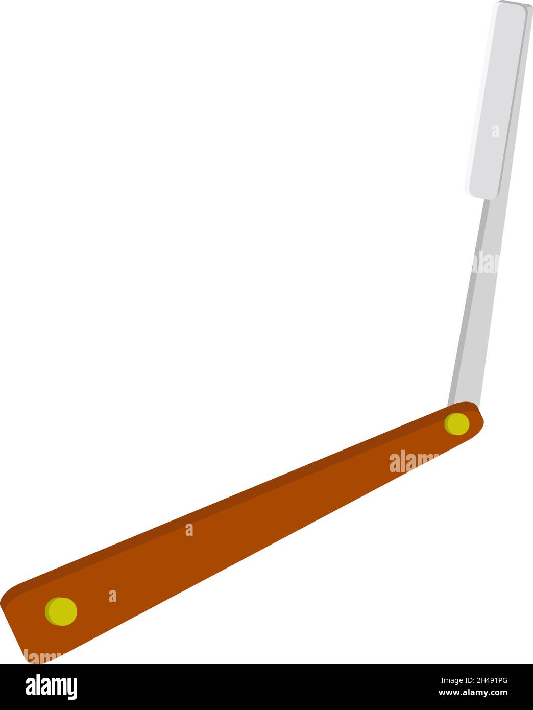 Barber razor, illustration, vector on a white background Stock Vector ...