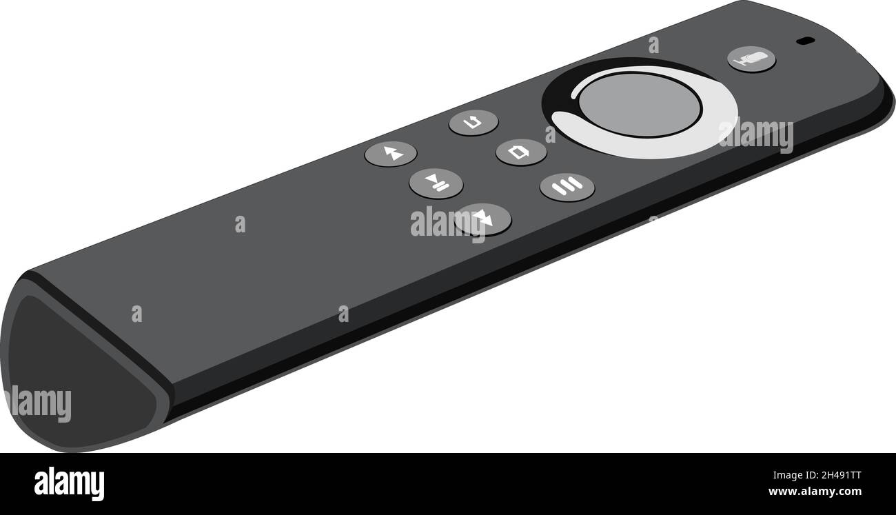 TV remote, illustration, vector on a white background Stock Vector ...