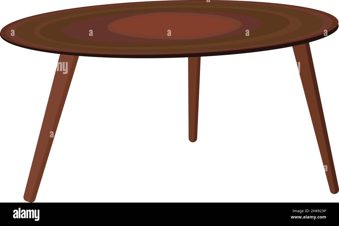 Wooden table, illustration, vector on a white background Stock Vector ...