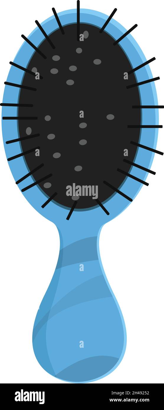 Hair brush, illustration, vector on a white background Stock Vector ...