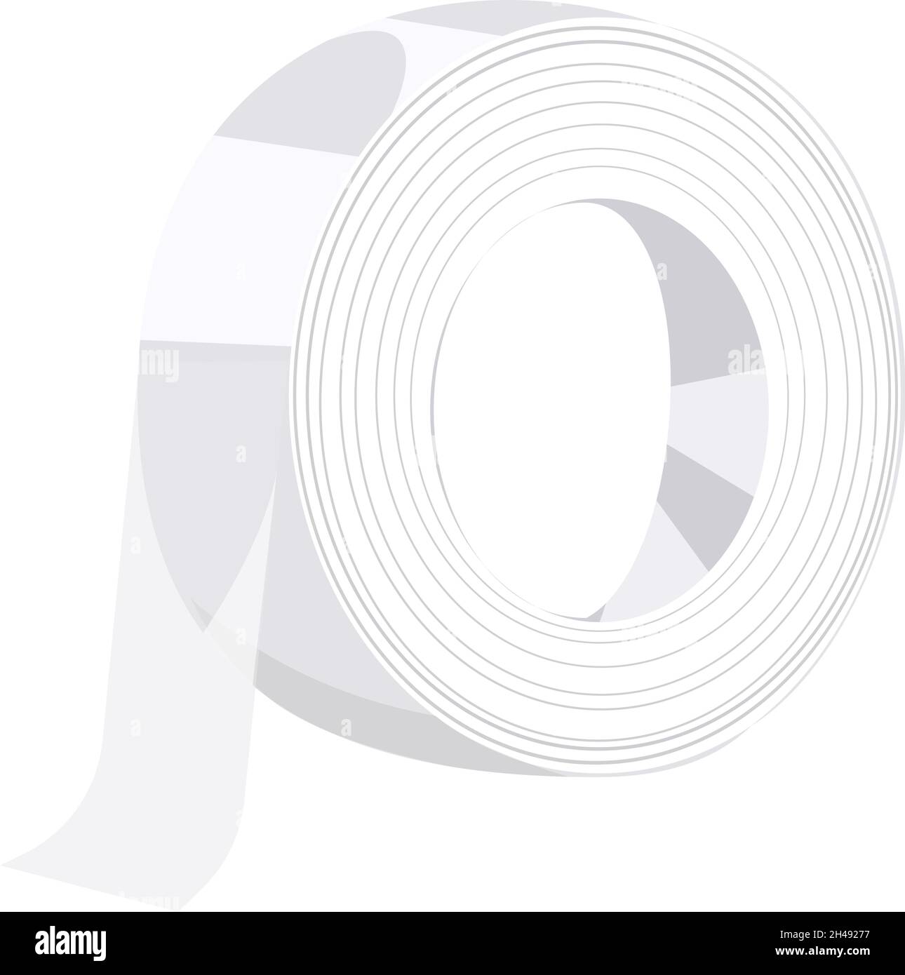 White tape, illustration, vector on a white background Stock Vector ...