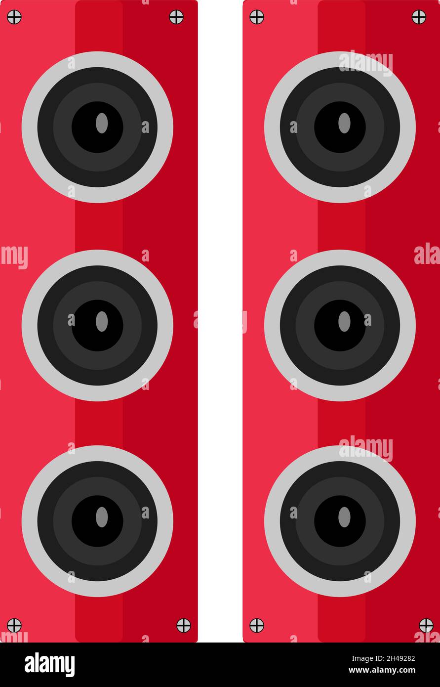 Red speaker hi-res stock photography and images - Alamy