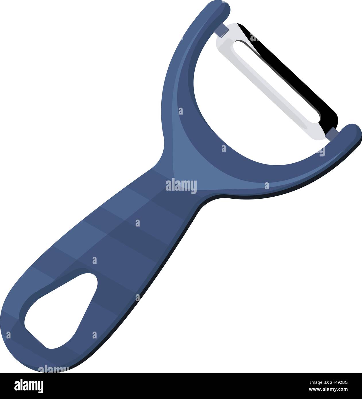 Vegetables peeler, illustration, vector on a white background Stock ...