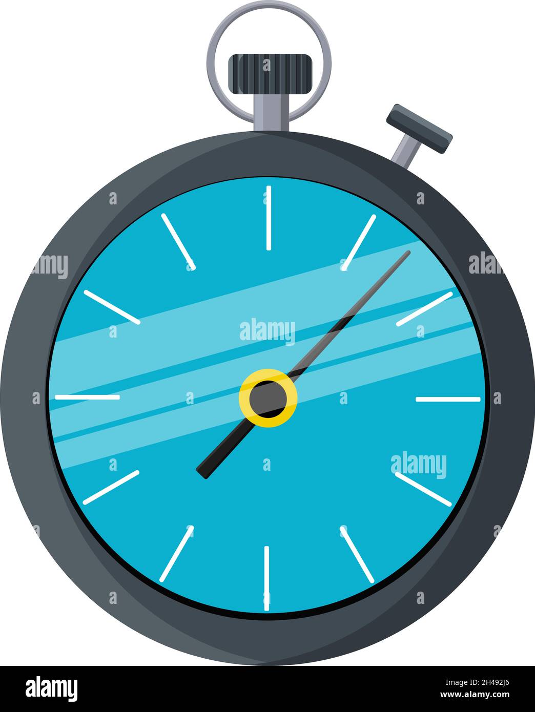 Blue stopwatch, illustration, vector on a white background Stock Vector ...