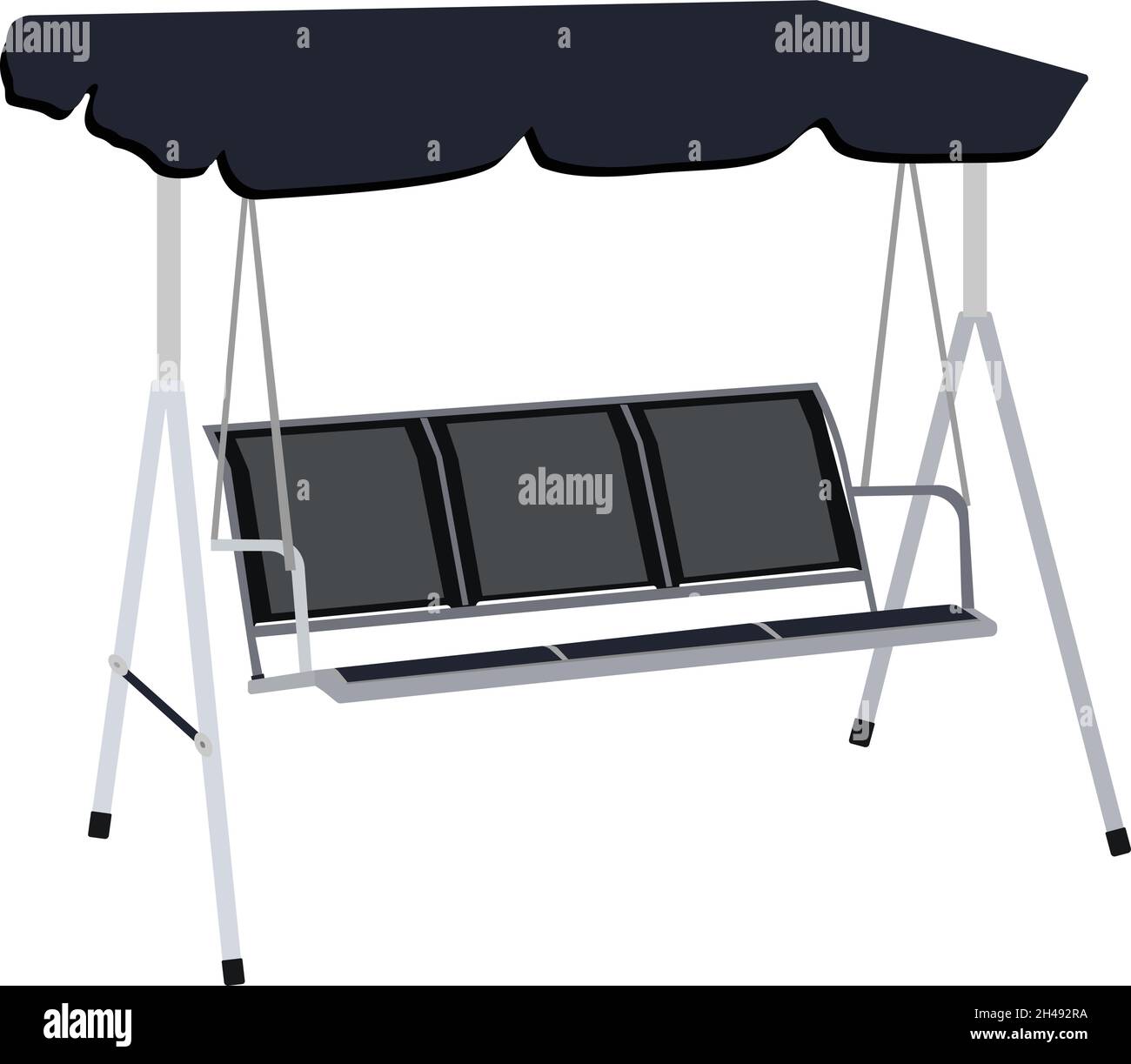 Swing chair, illustration, vector on a white background Stock Vector ...