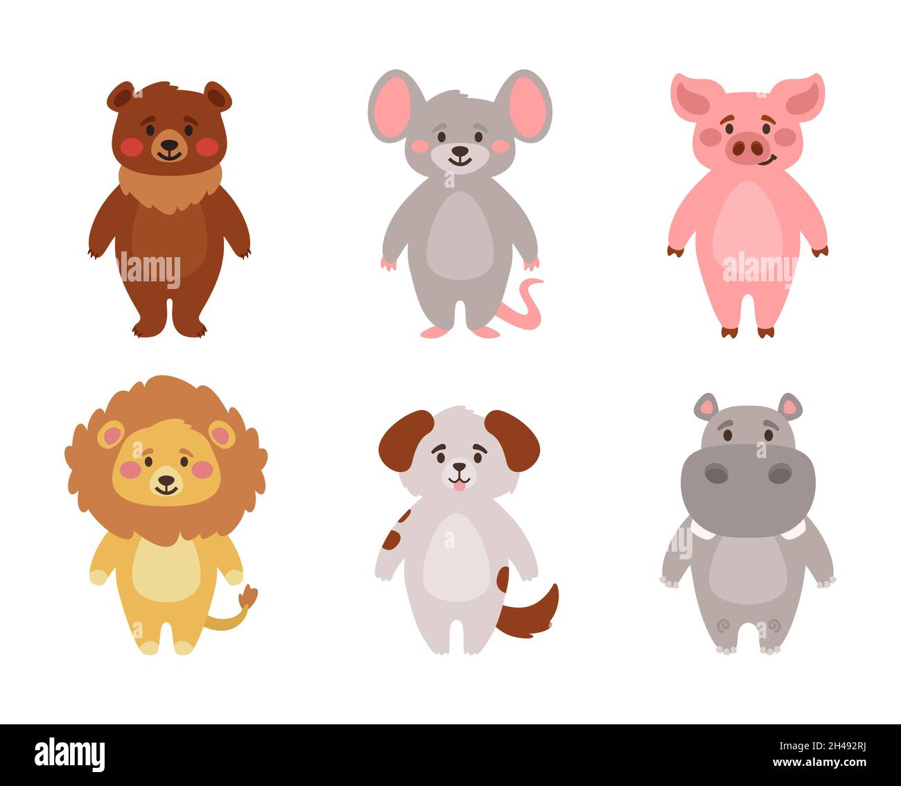 Cartoon pig collection Cut Out Stock Images & Pictures - Alamy