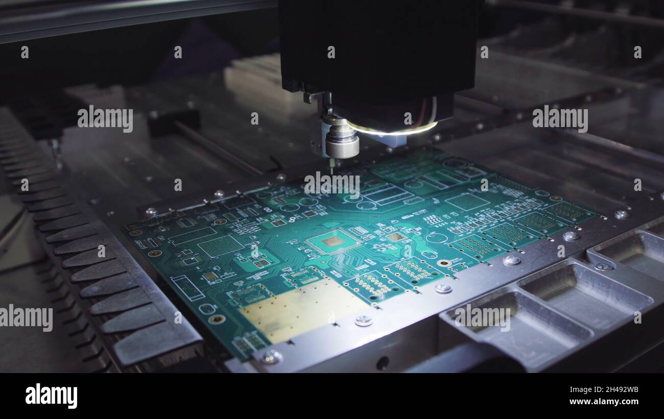 Printed circuit boards production factory. Technological process ...
