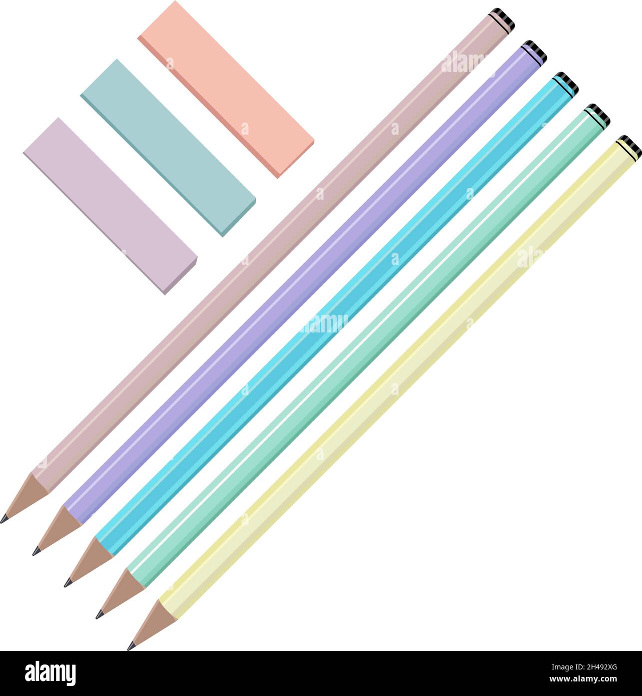 Eraser office tool Cut Out Stock Images & Pictures - Alamy