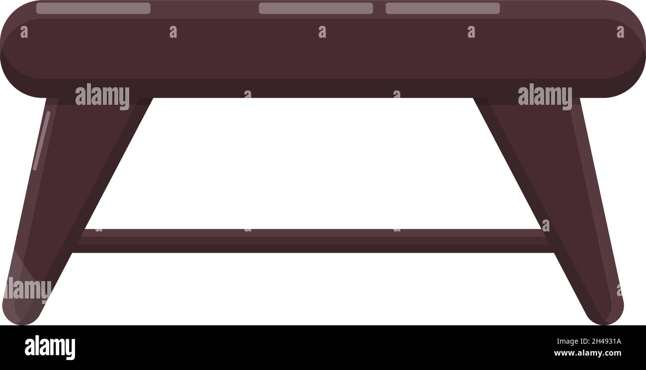 Wooden stool, illustration, vector on a white background Stock Vector ...