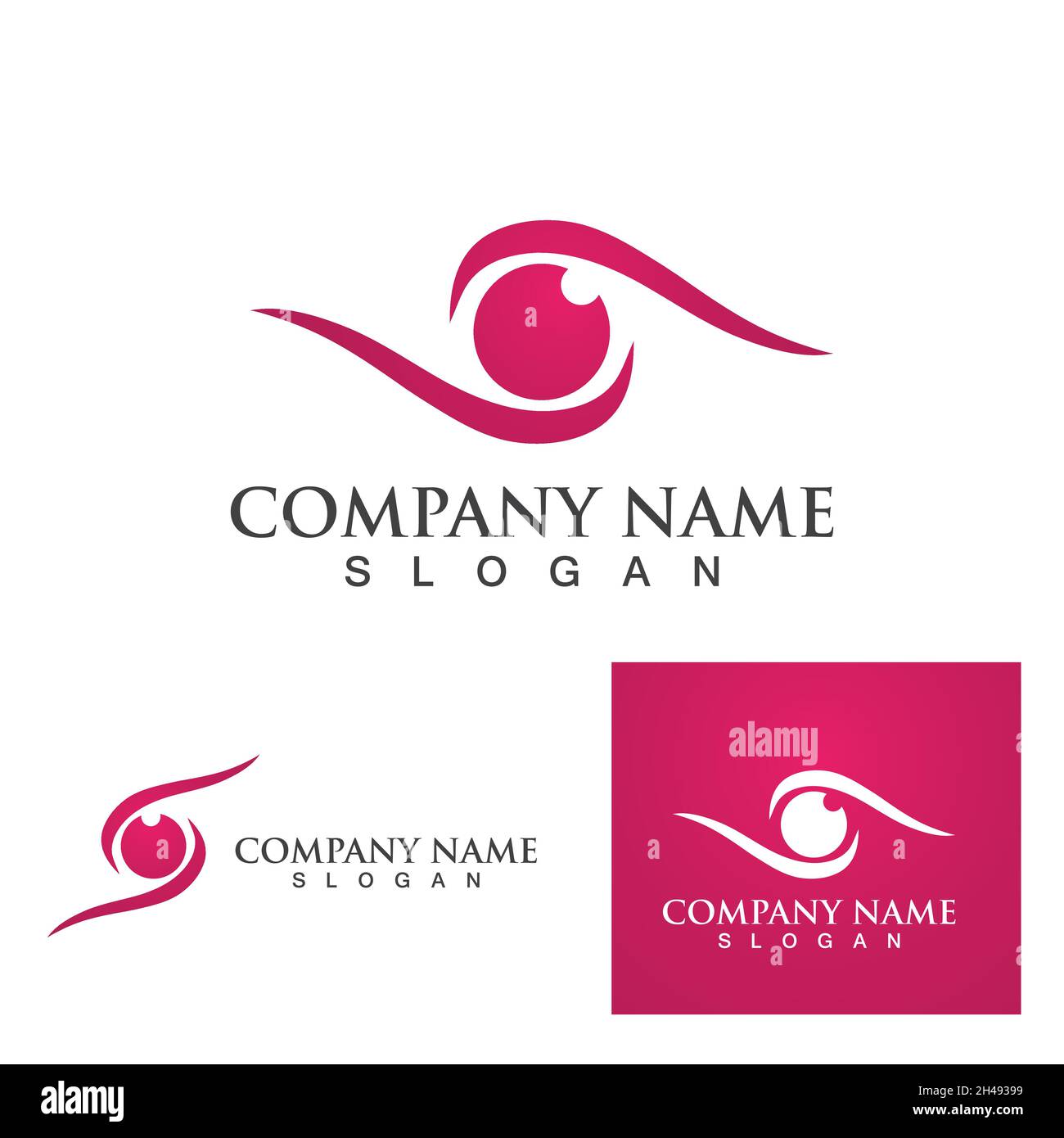 Eyes icon optical care Cut Out Stock Images & Pictures - Alamy