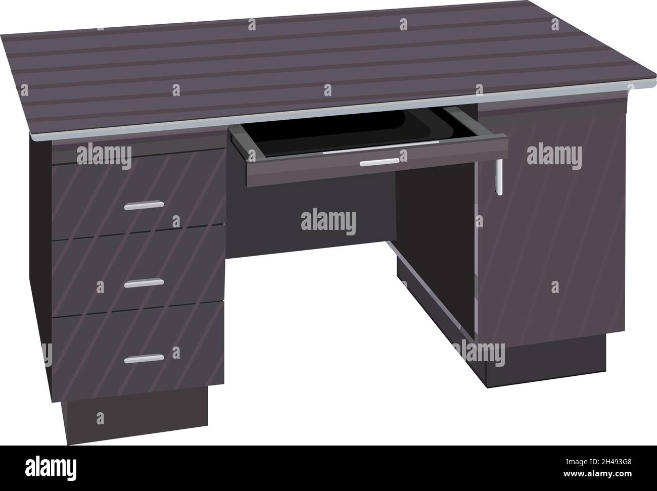 Study table, illustration, vector on a white background Stock Vector ...