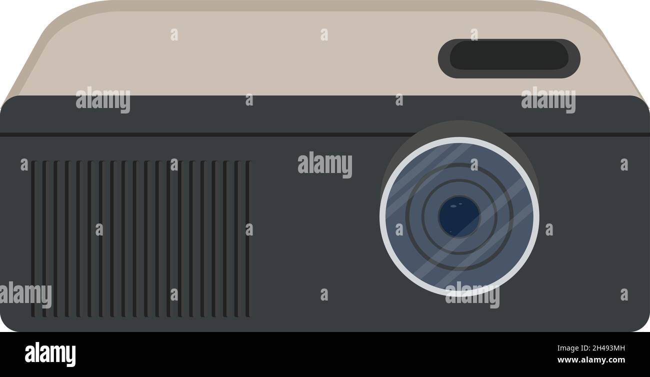 Projector, illustration, vector on a white background Stock Vector ...