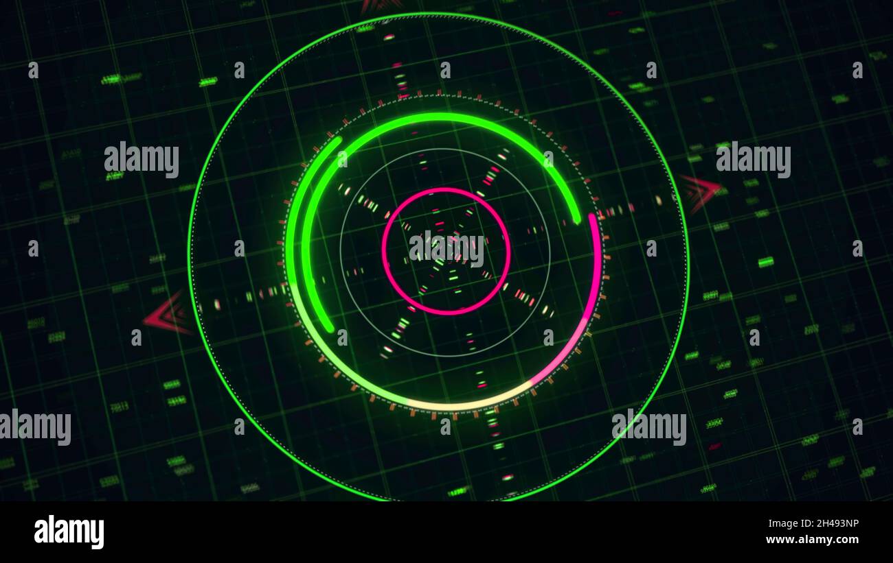 Future and innovation concept. Abstract animation of circular graph ...