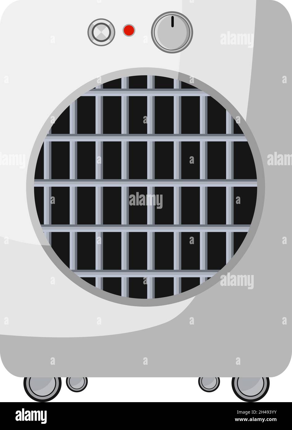 Room cooler, illustration, vector on a white background Stock Vector ...