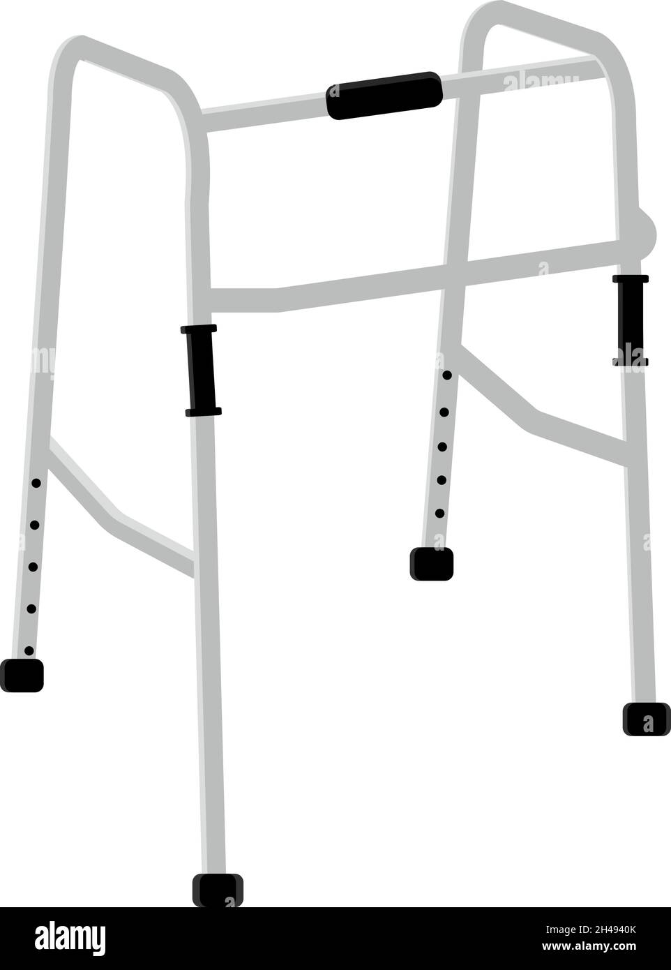 Walker helper, illustration, vector on a white background Stock Vector ...