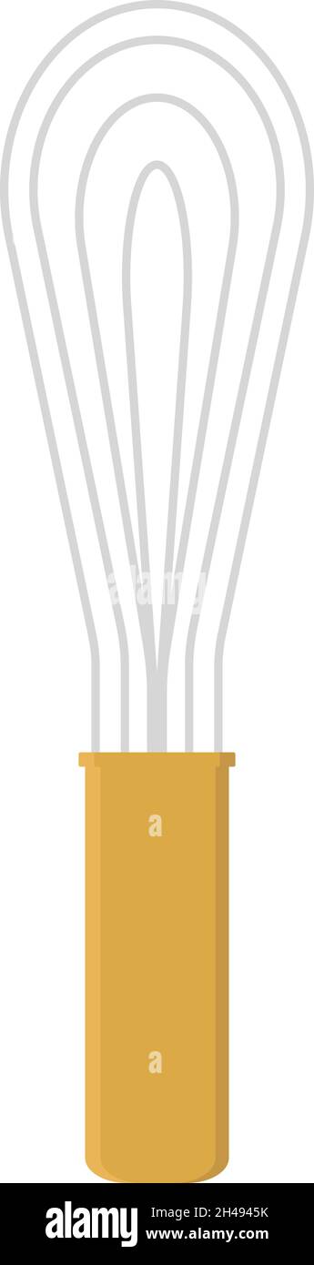 Kitchen whipper, illustration, vector on a white background Stock ...