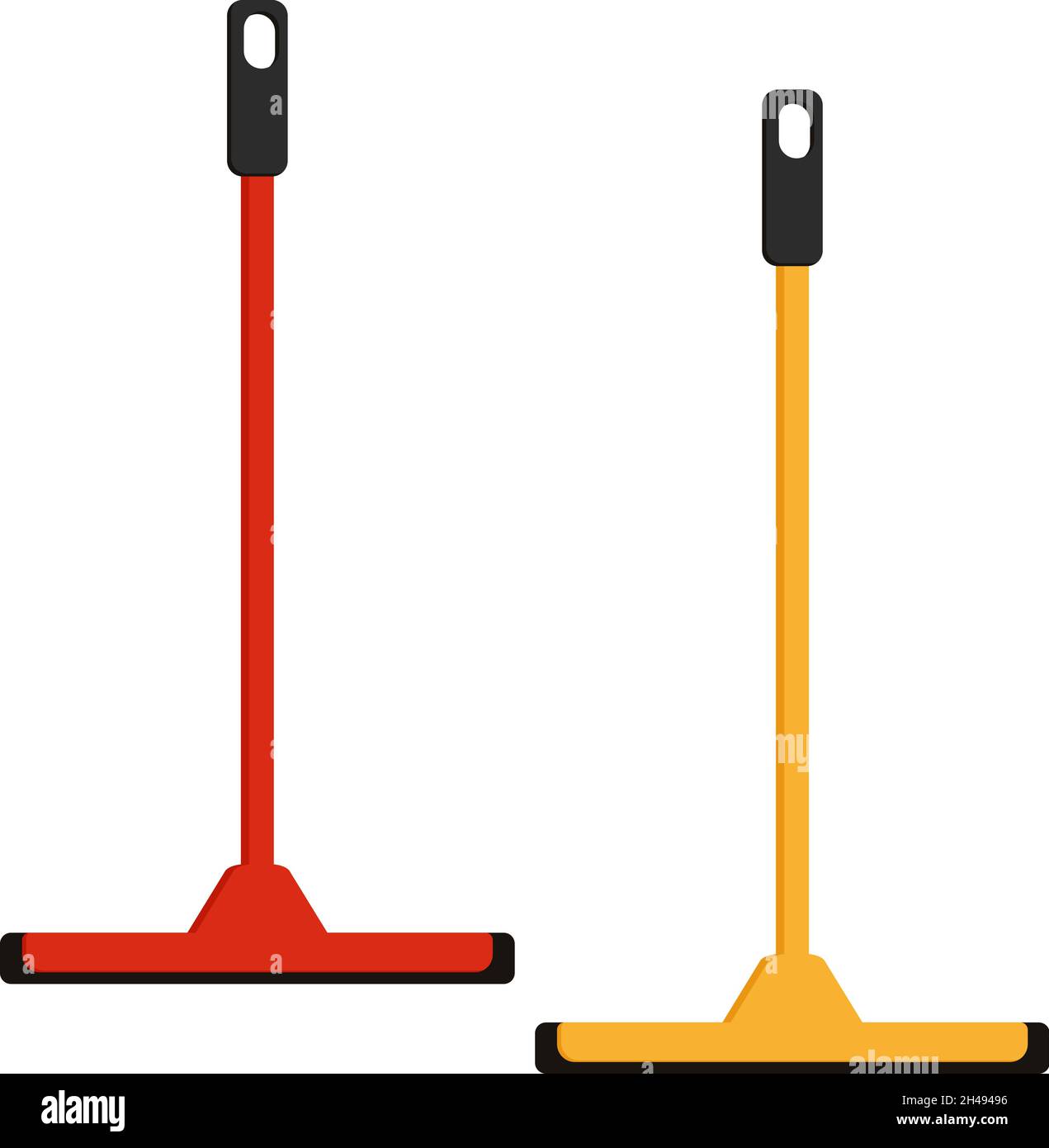 Floor wiper, illustration, vector on a white background Stock Vector ...