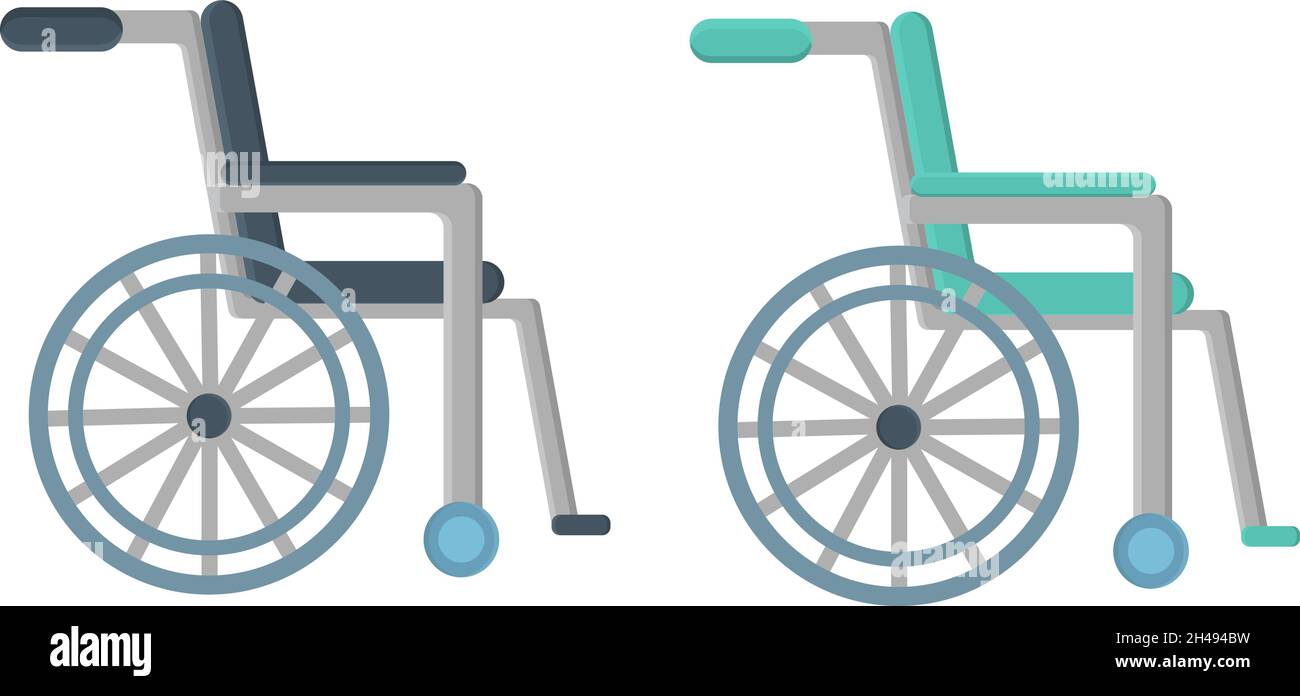 Wheels chair, illustration, vector on a white background Stock Vector ...
