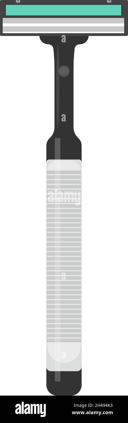Shaving blade, illustration, vector on a white background Stock Vector ...