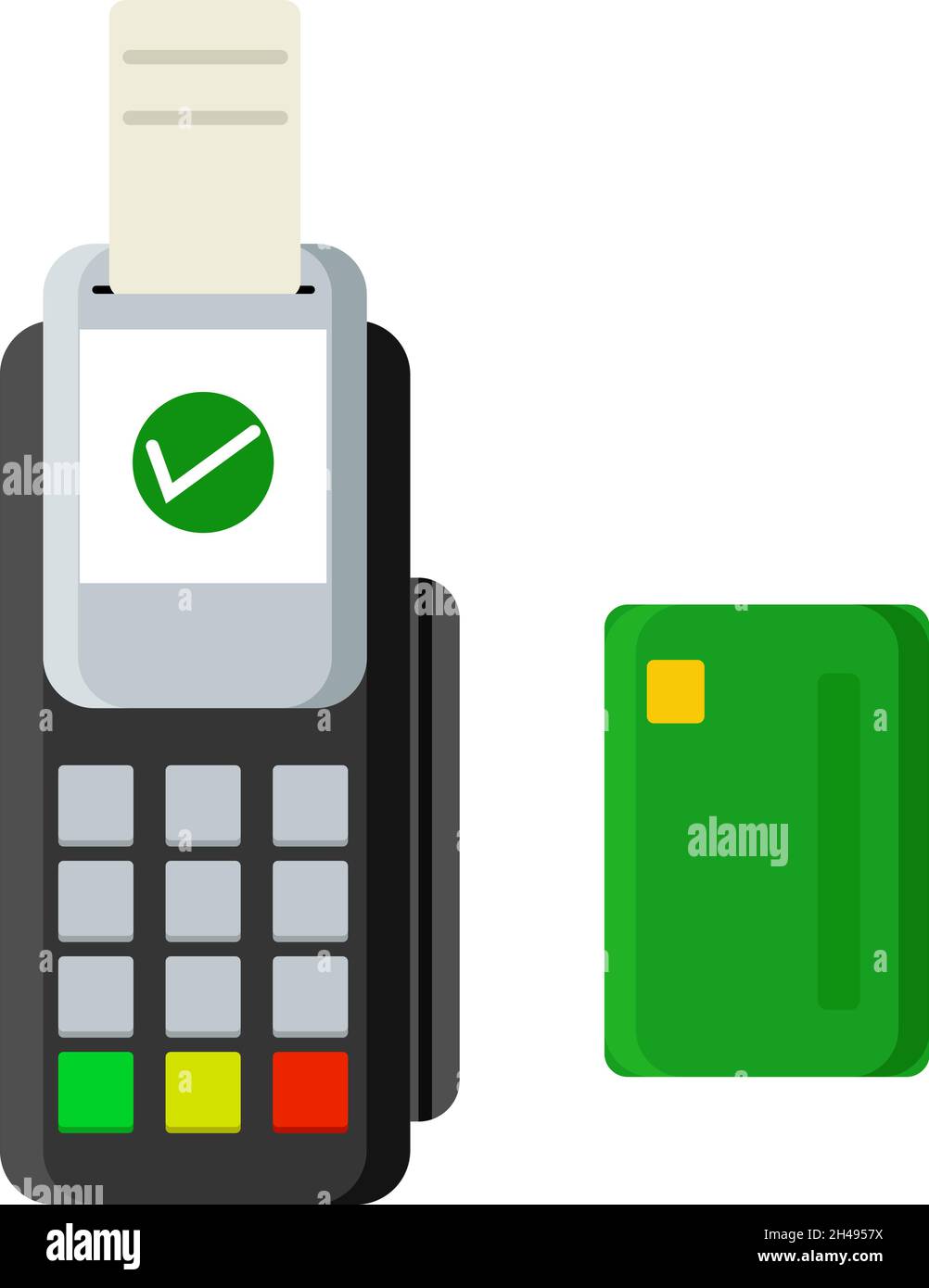 Payment terminal card on Stock Vector Images - Alamy