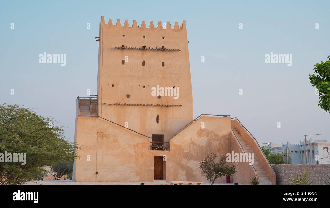 The historic Barzan Tower in Doha, Qatar Stock Photo - Alamy