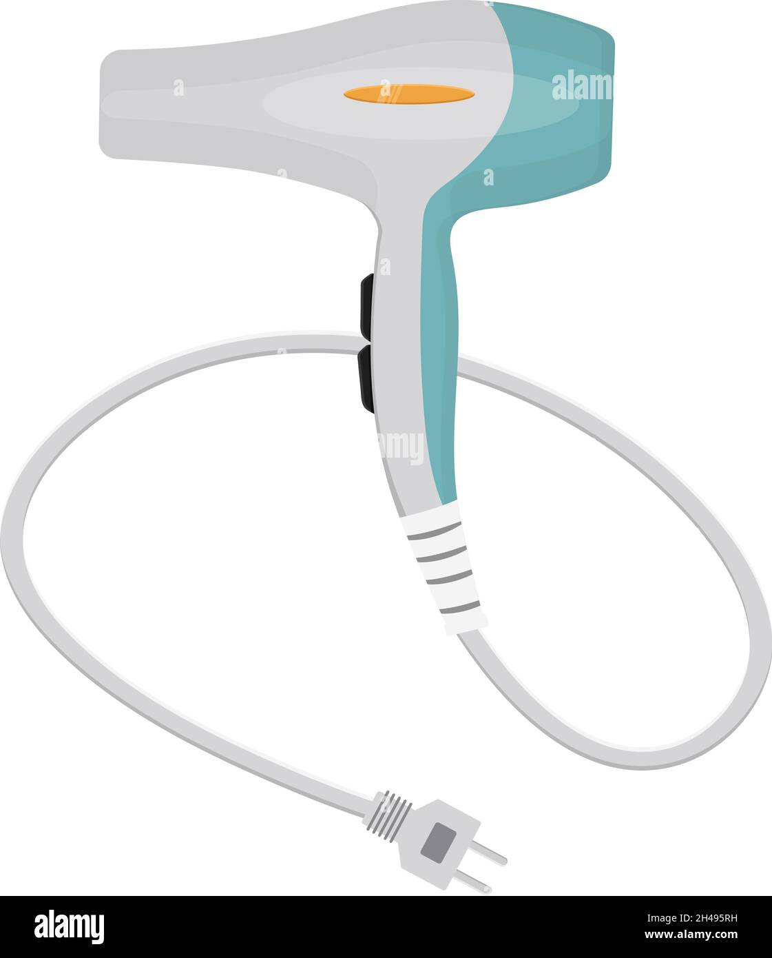 Hair dryer on white background Stock Vector Images - Alamy