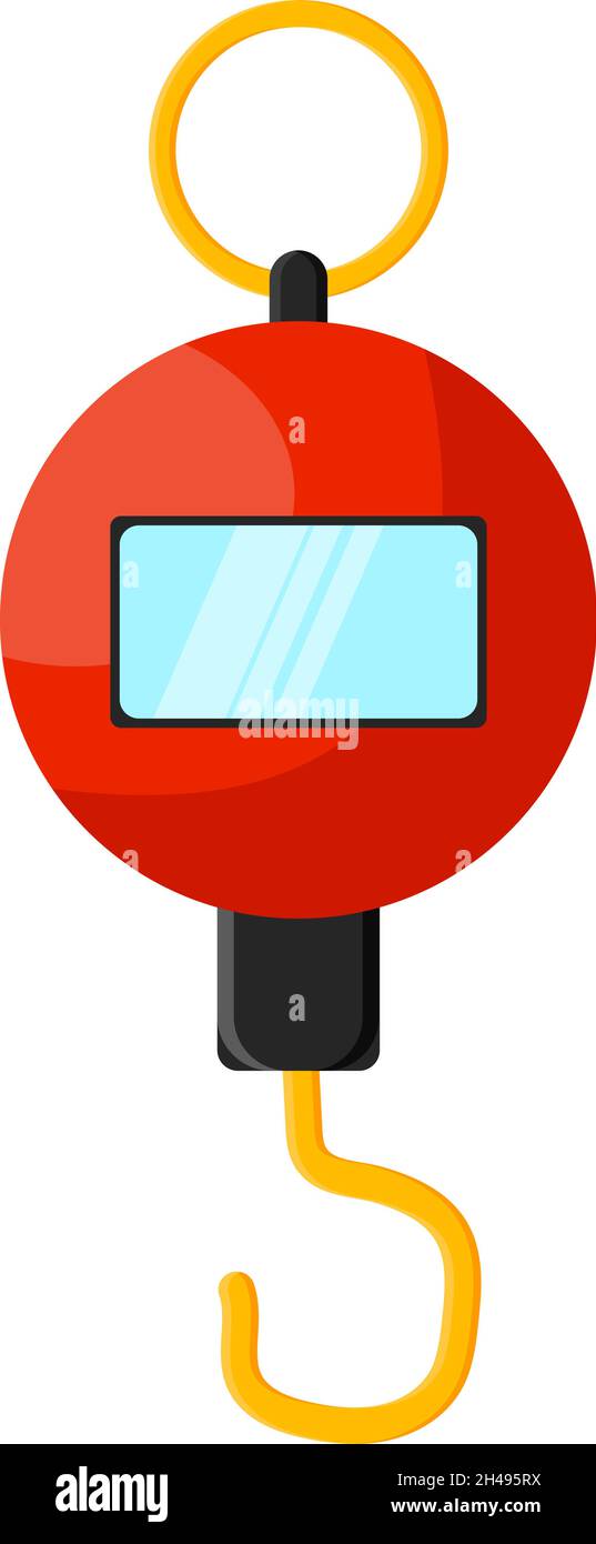 Scale with hook, illustration, vector on a white background Stock ...