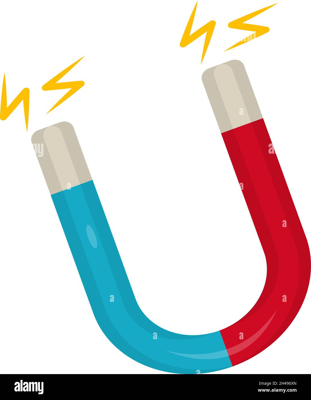 Horseshoe red blue magnet hi-res stock photography and images - Alamy