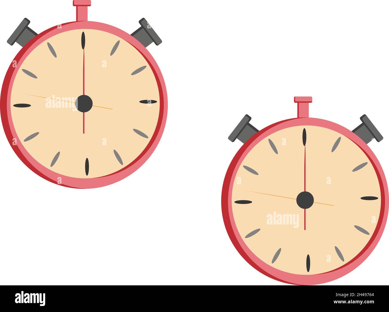 Timer clock, illustration, vector on a white background Stock Vector ...