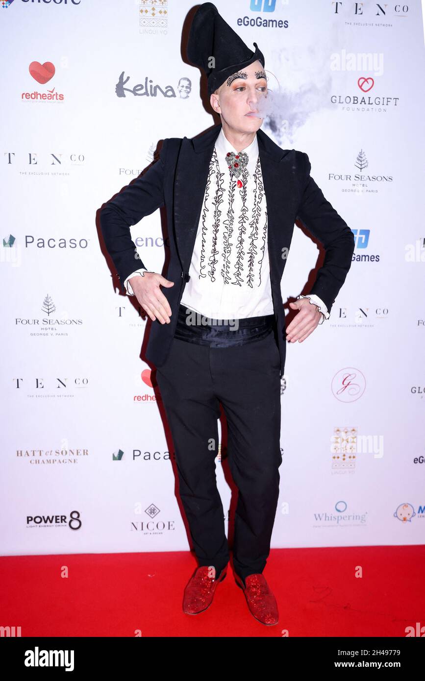 Ali Mahdavi arrives to the Global Gift Gala on October 30, 2021 at ...