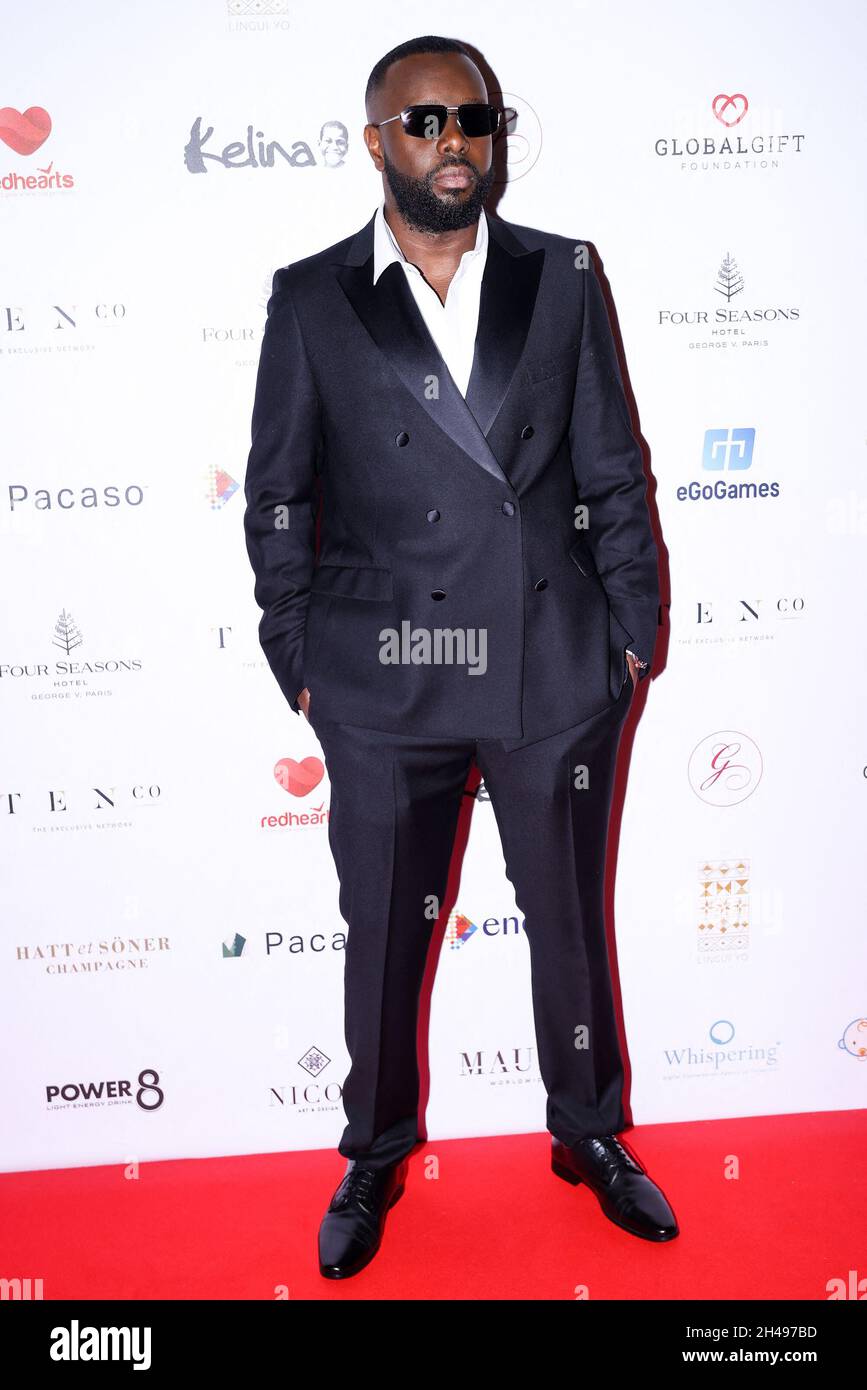 Gims arrives to the Global Gift Gala on October 30, 2021 at George V in ...