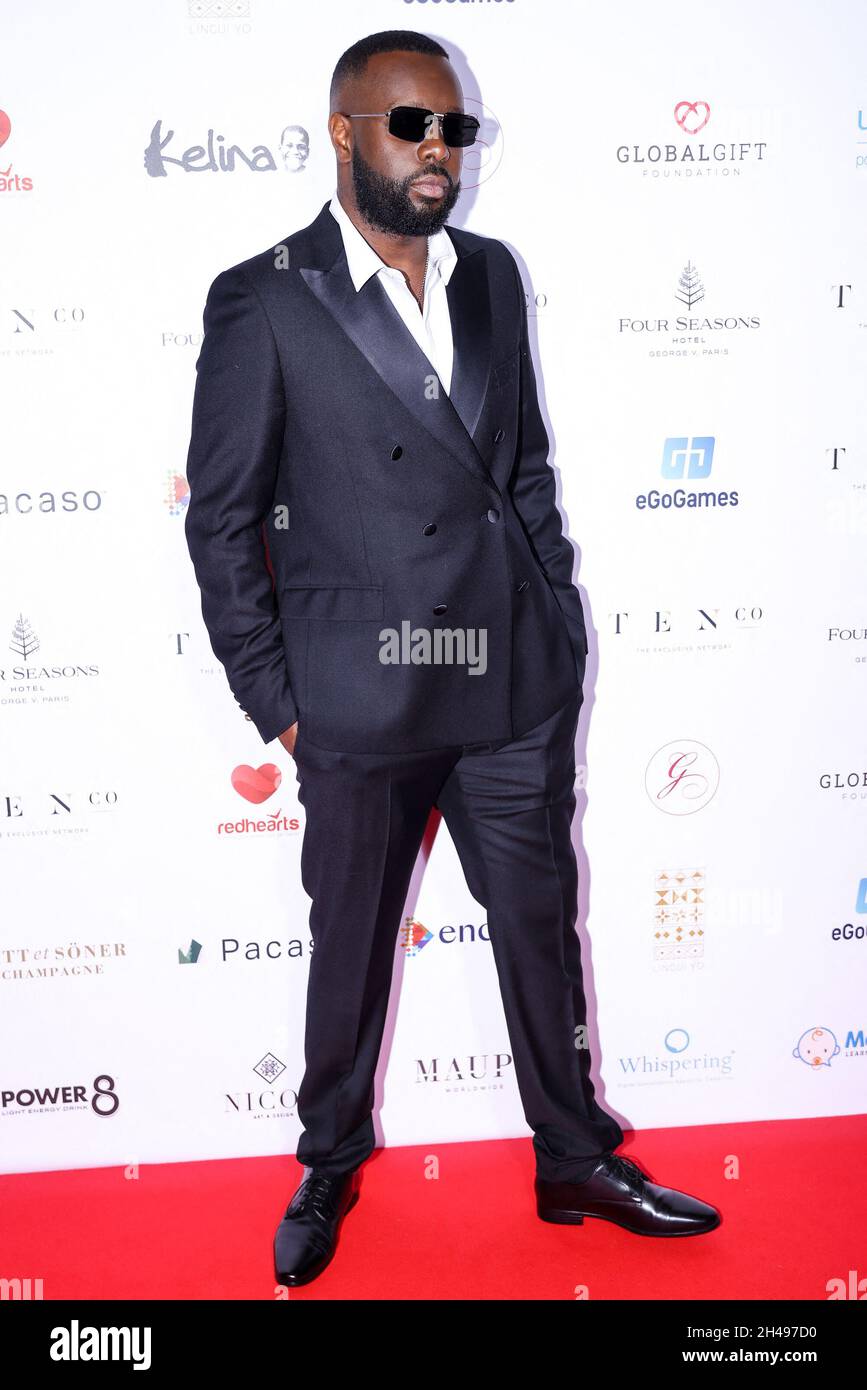 Gims arrives to the Global Gift Gala on October 30, 2021 at George V in ...