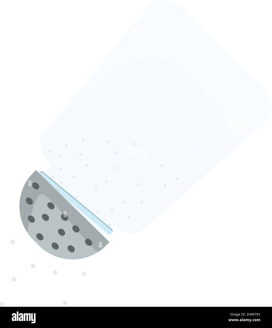 Salt shaker, illustration, vector on a white background Stock Vector ...