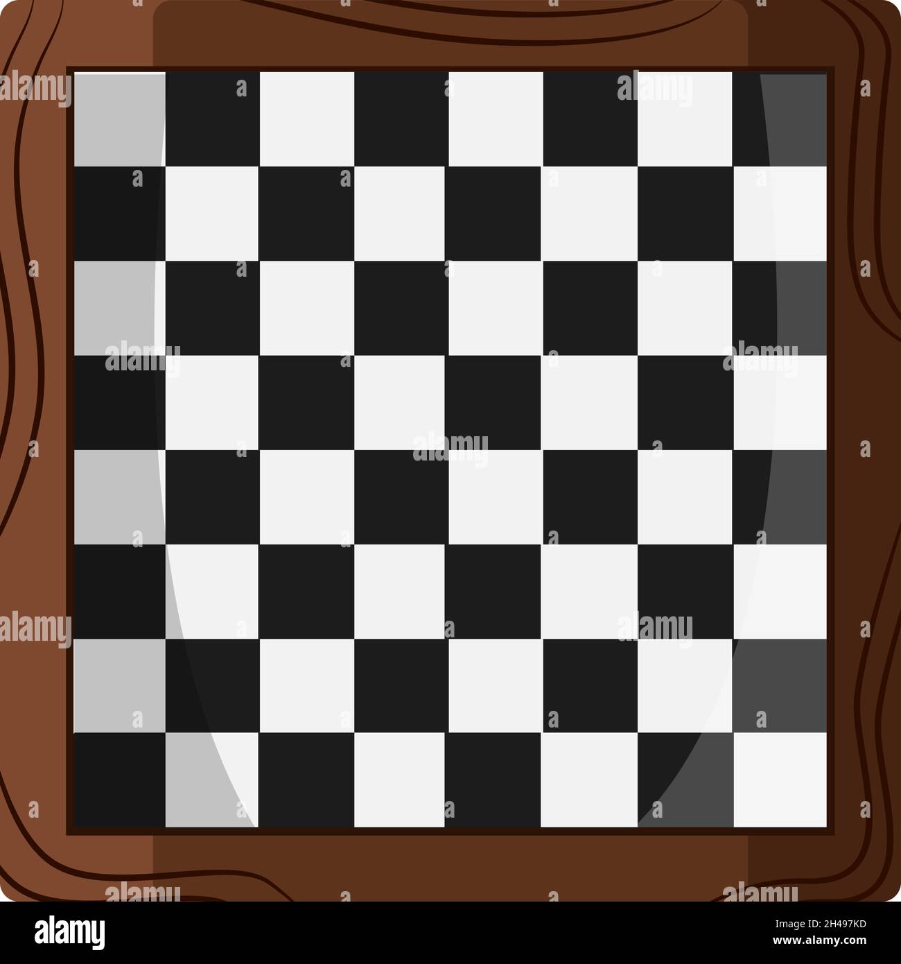 Chess board, illustration, vector on a white background Stock Vector ...