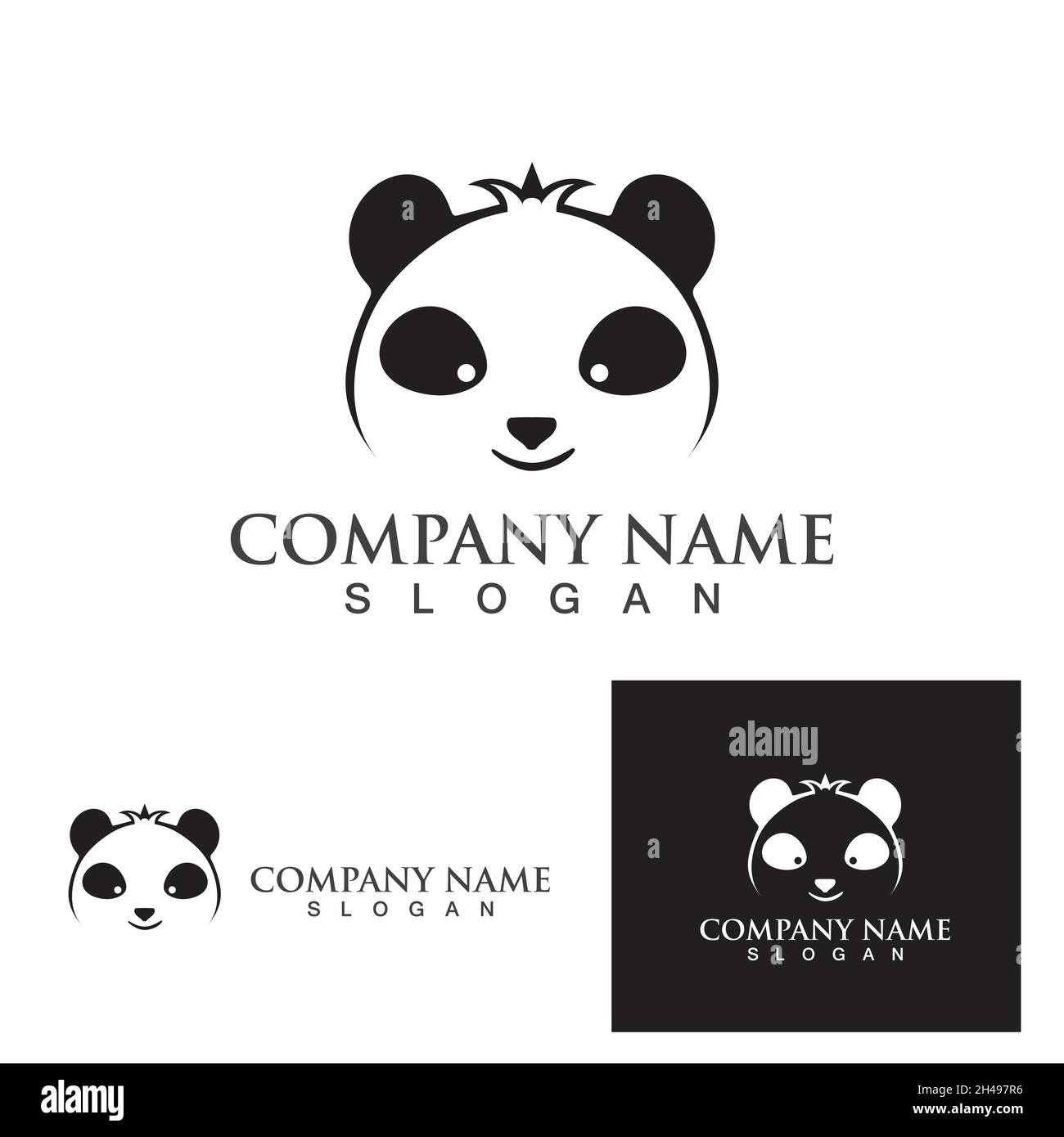 Line style panda bear Cut Out Stock Images & Pictures - Alamy