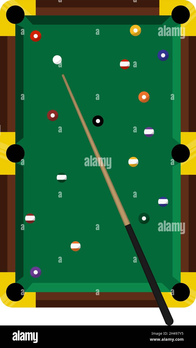 Snooker table Stock Vector Images - Alamy