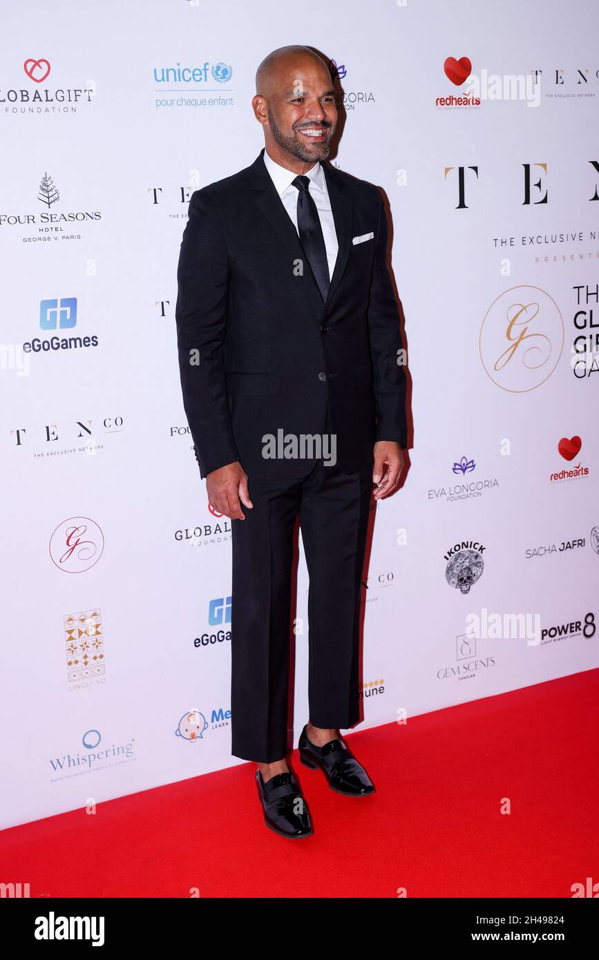 Paris, France. 30th Oct, 2021. Amaury Nolasco arrives to the Global ...