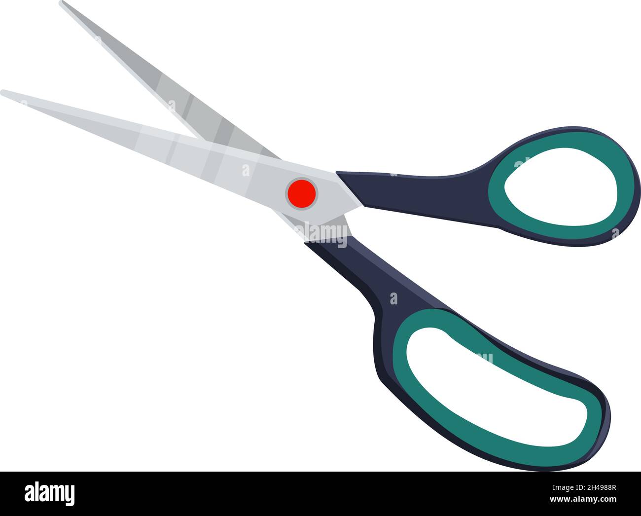 Sharp scissors, illustration, vector on a white background Stock Vector ...