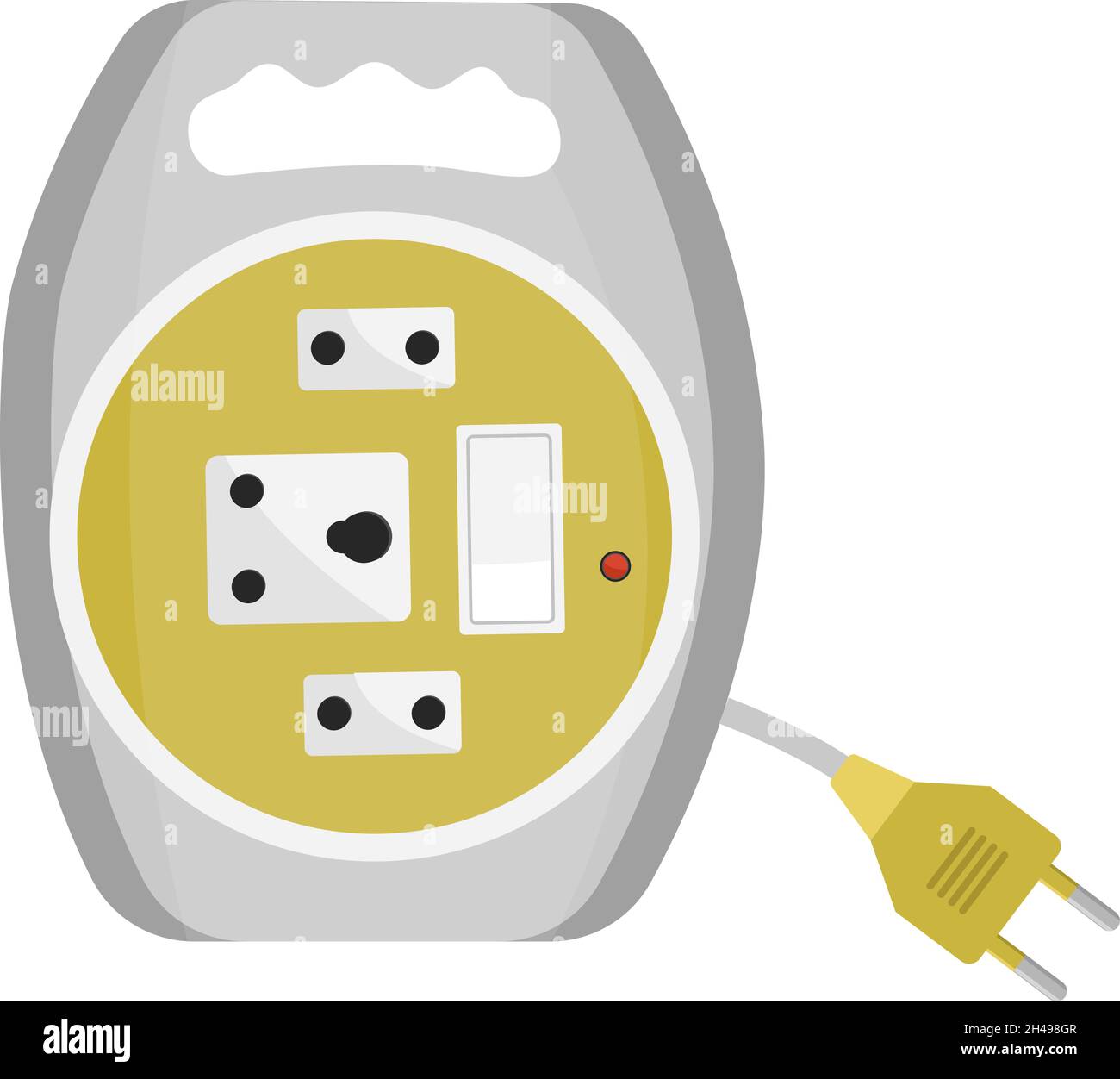 Electric extension board, illustration, vector on a white background ...