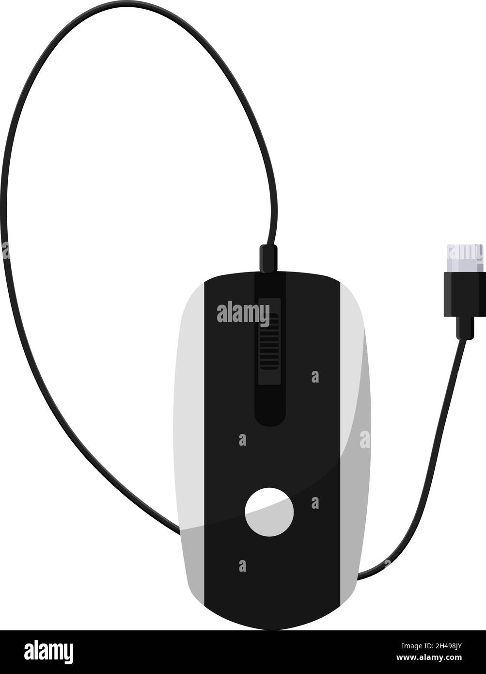 Computer mouse, illustration, vector on a white background Stock Vector ...