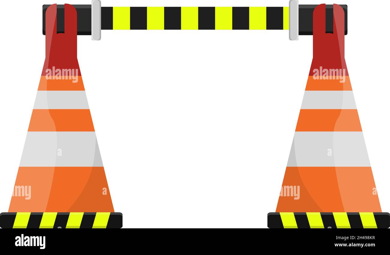 Two traffic cones Stock Vector Images - Alamy