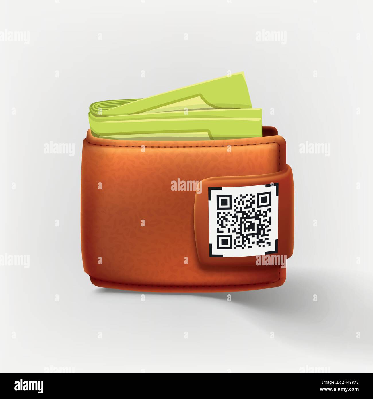 Wallet qr code modern Stock Vector Images - Alamy