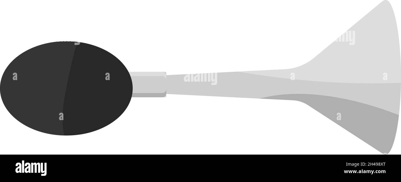 Hand horn, illustration, vector on a white background Stock Vector ...