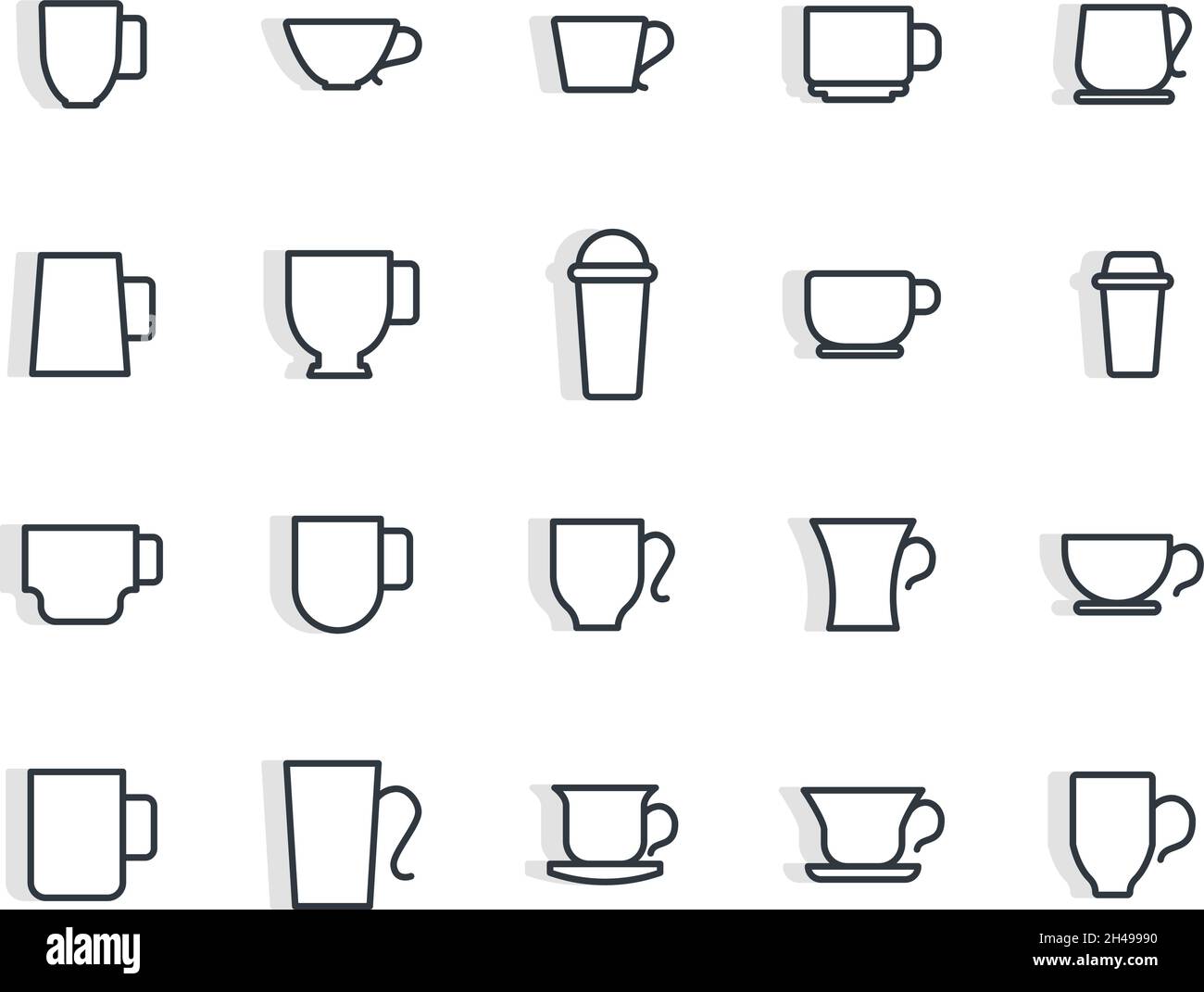 Tall cups Stock Vector Images - Alamy