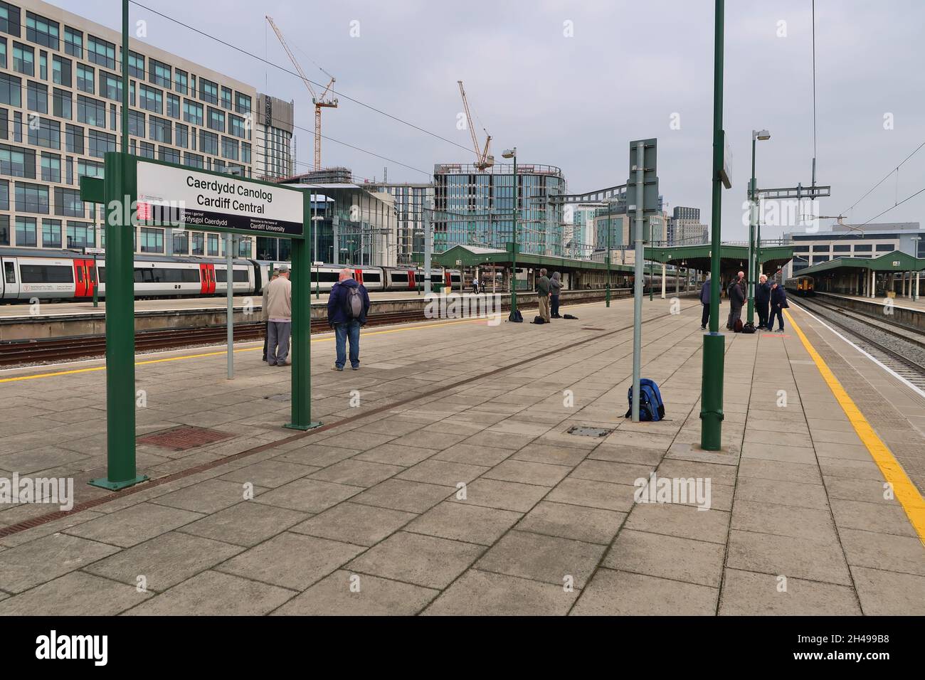 Cardiff Central railway station, Wales Stock Photo - Alamy