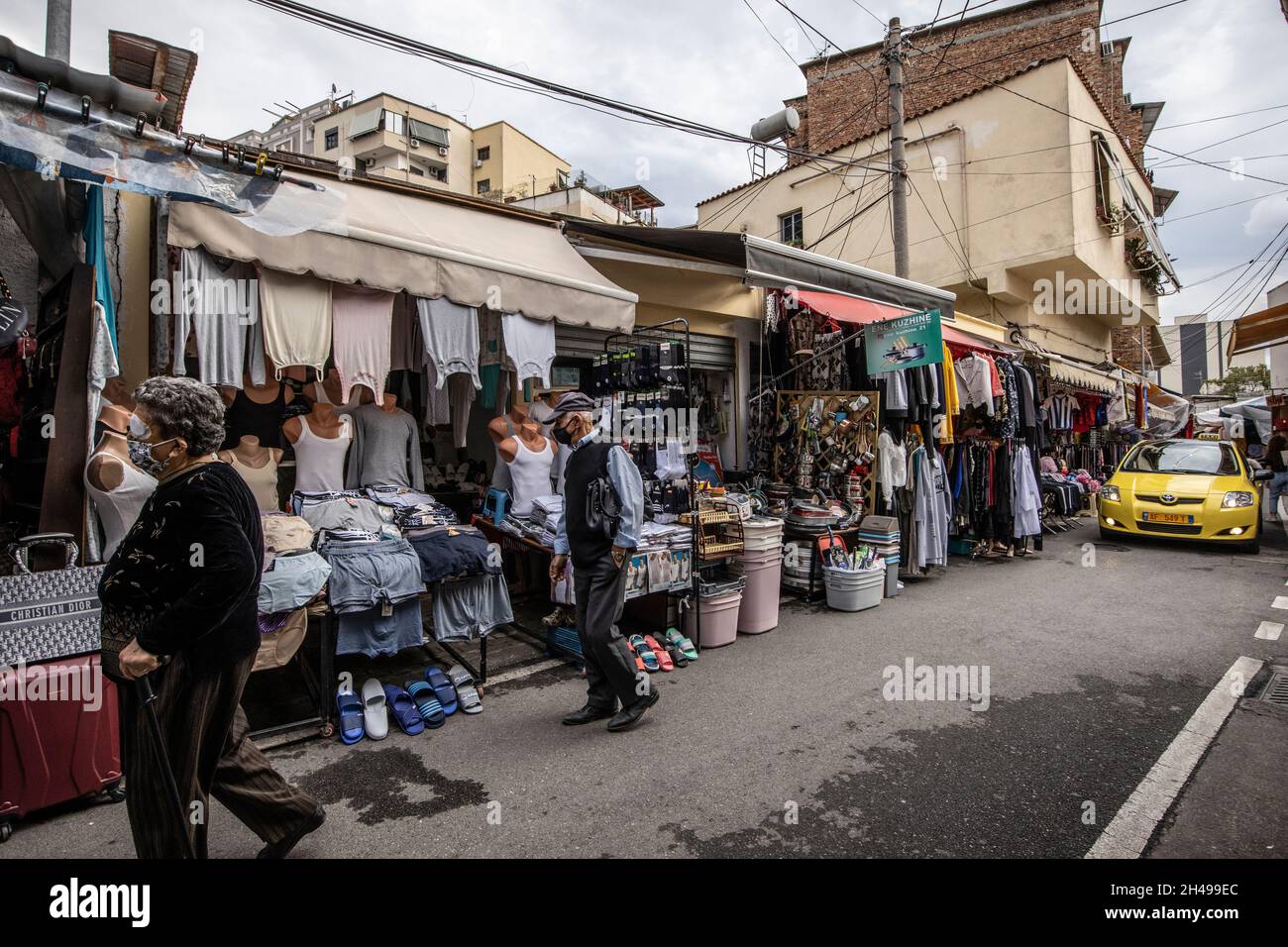 Daily life in Tirana, the capital of Albania, known for its colourful ...