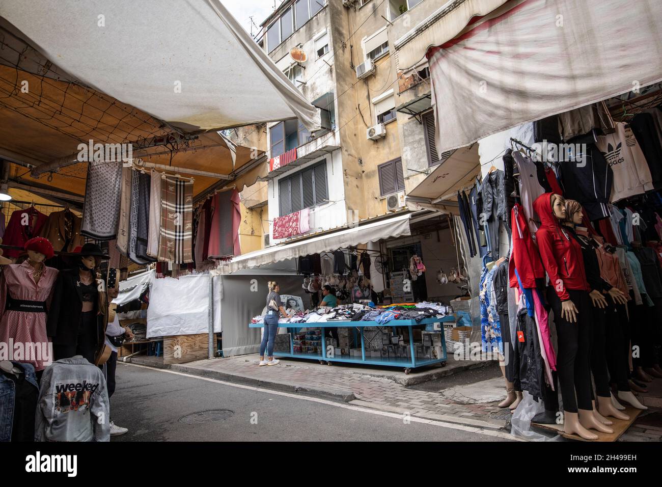 Daily life in Tirana, the capital of Albania, known for its colourful ...